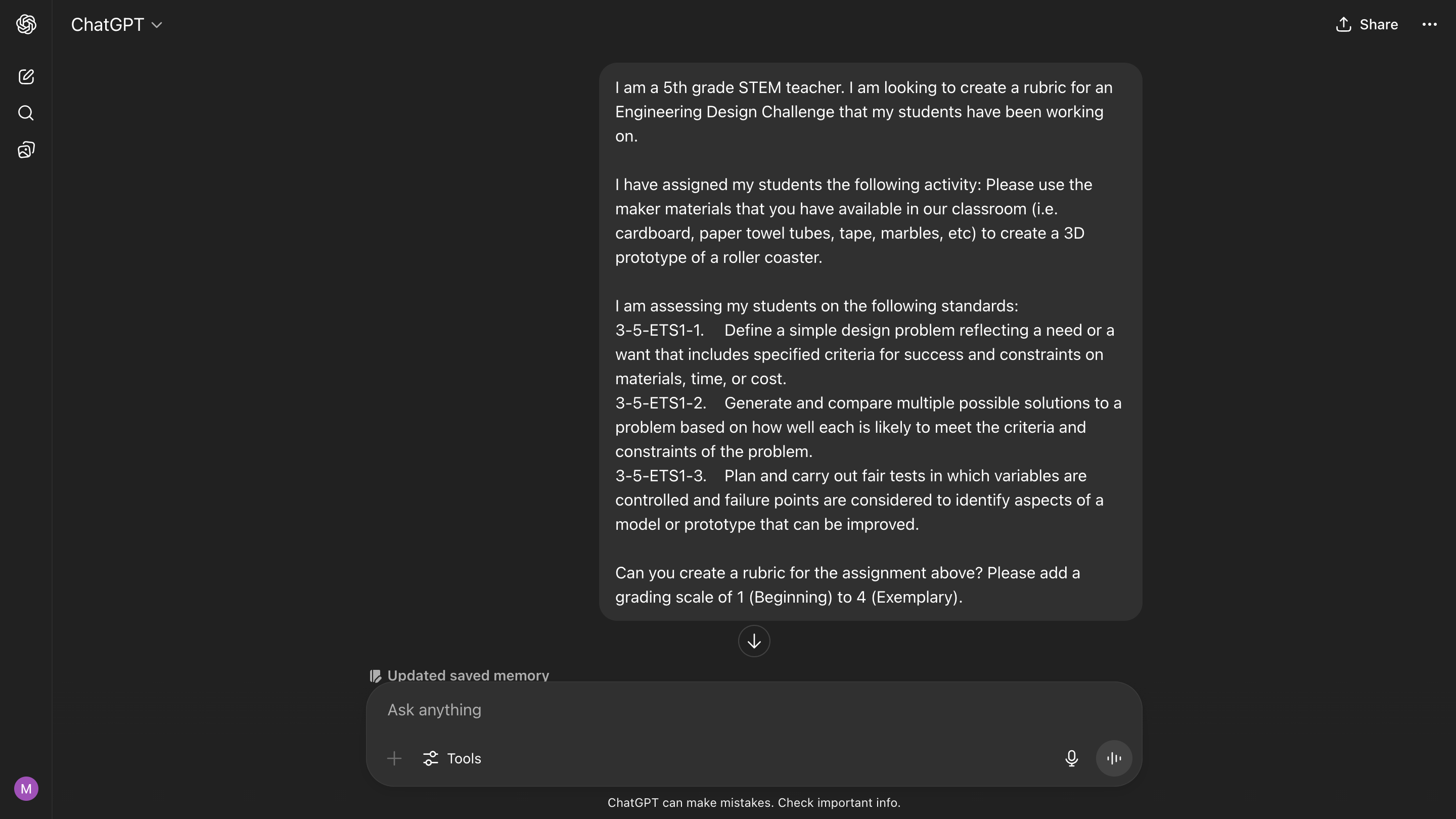 How to Make a Rubric Using ChatGPT – EdTech Classroom